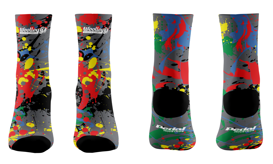 Longview Area Multisport Association 2023 SUBLIMATED SOCK - SPLASH – PEDAL Industries