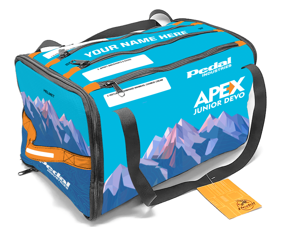 Apex Junior Devo 2024 CYCLING RACEDAY BAG™ – PEDAL Industries