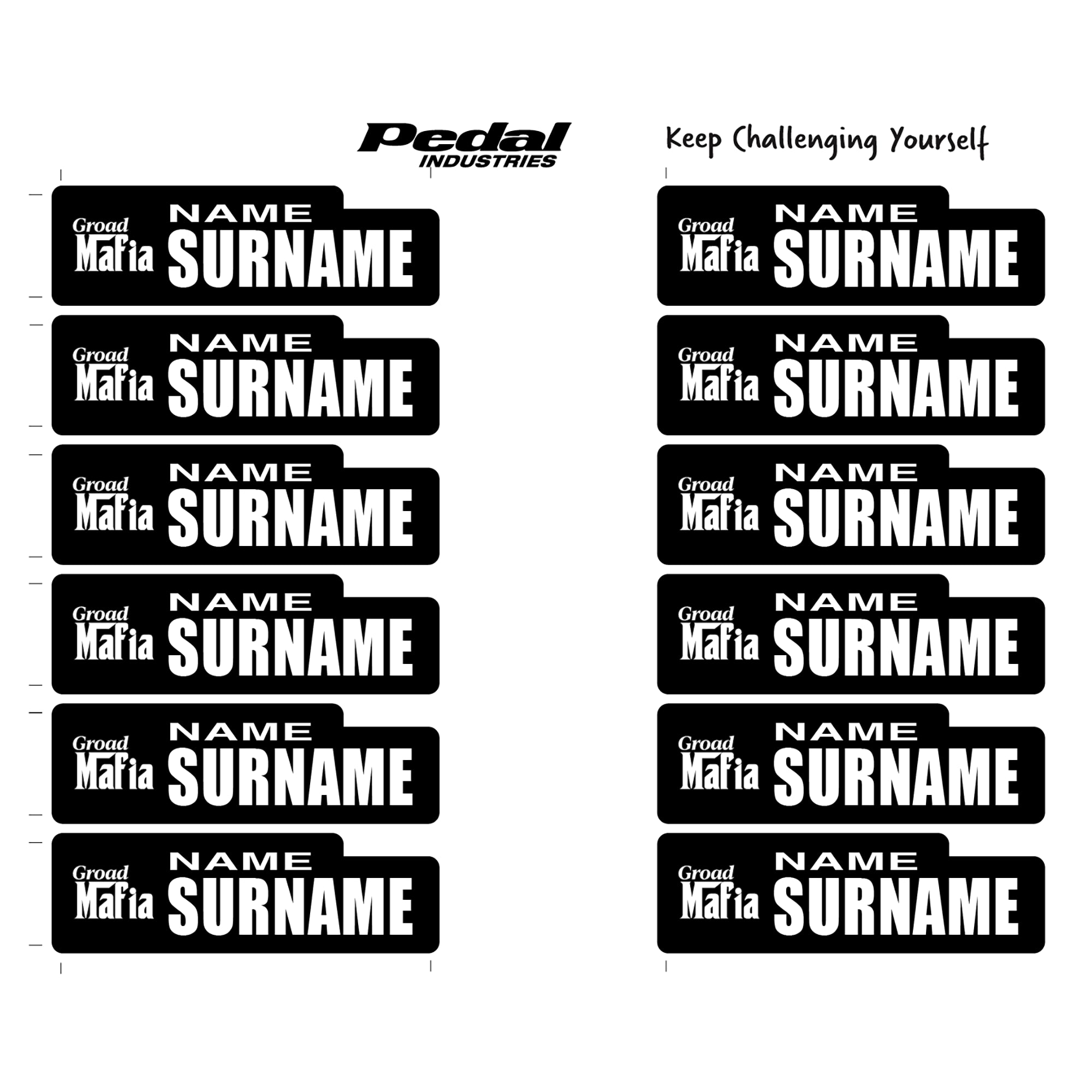 Groad Mafia 2024 ID Sticker Bikes & Gear – PEDAL Industries