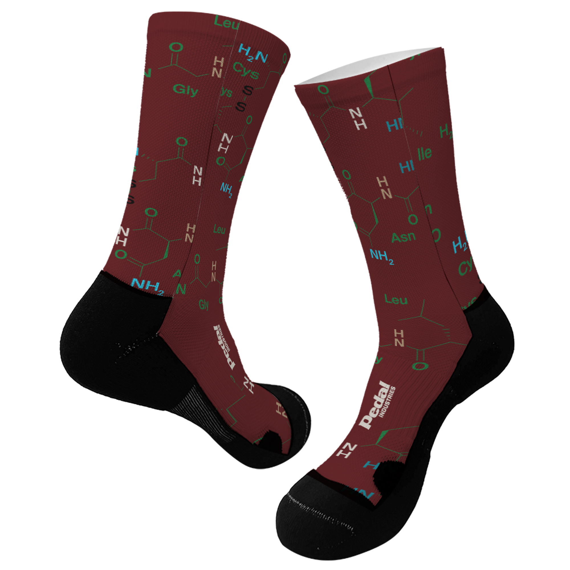 HigherDOSE 2026 SUBLIMATED SOCK Maroon – PEDAL Industries