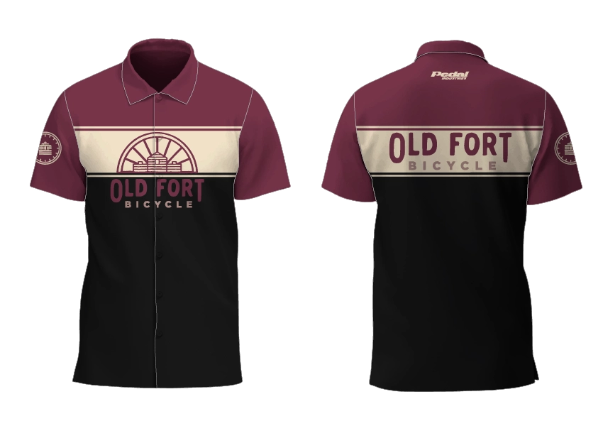 Old Fort Bicycle 2024 SS Gravel Shirt-Casual with Snaps – PEDAL Industries