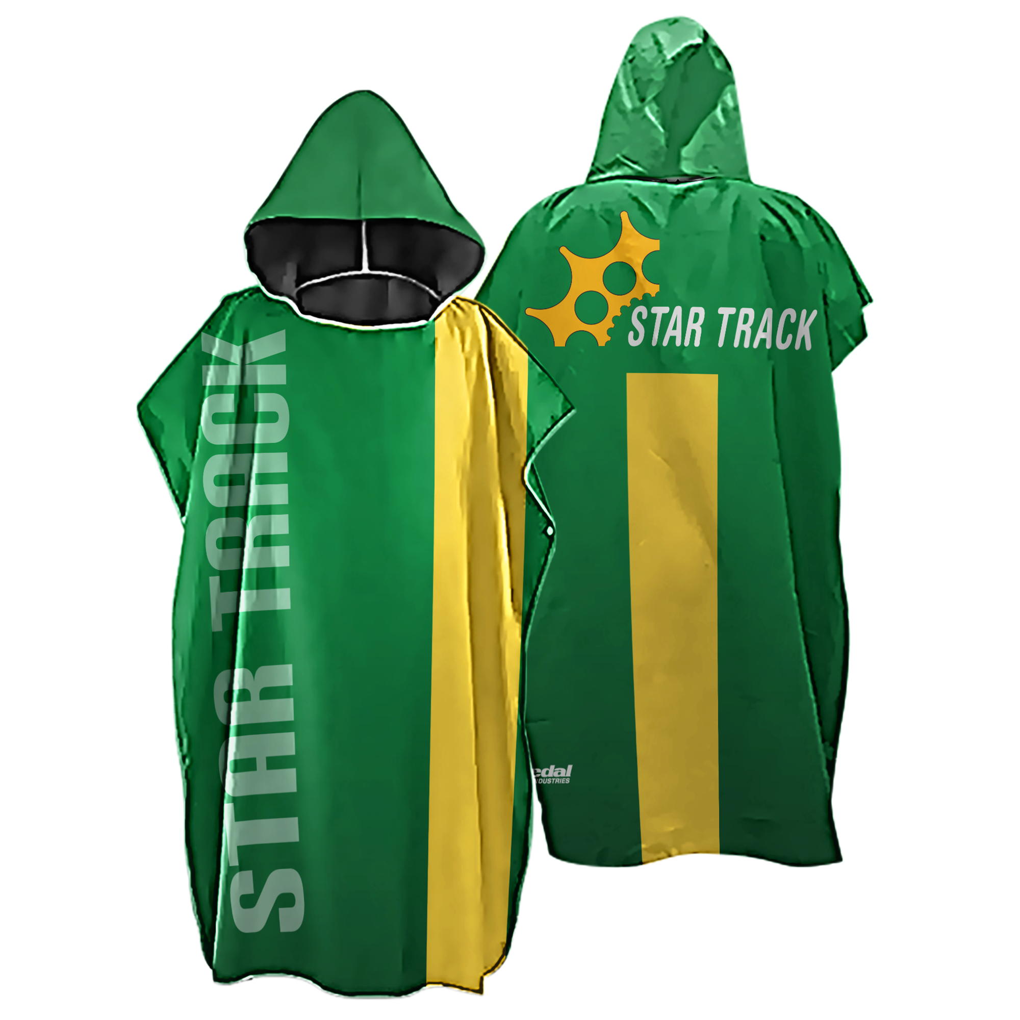 Star Track Cycling 2025 CHANGING PONCHO 3.0 GREEN – PEDAL Industries